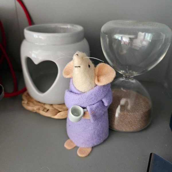 Graduation Gift, Handmade Felt Mouse, Personalised Keepsake for Him or ...