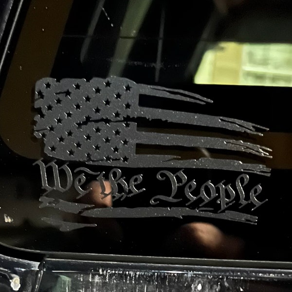 2nd Amendment We the People American Flag Car Truck Van Window or ...