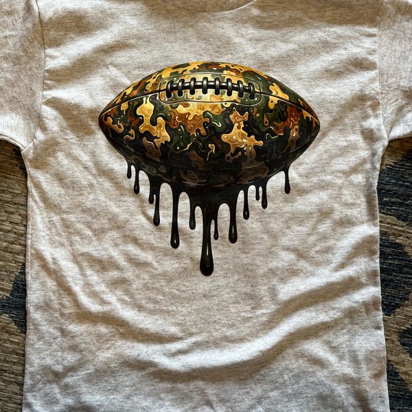 Camo Dripping Football PNG | Urban Sports Sublimation Design | Graffiti ...