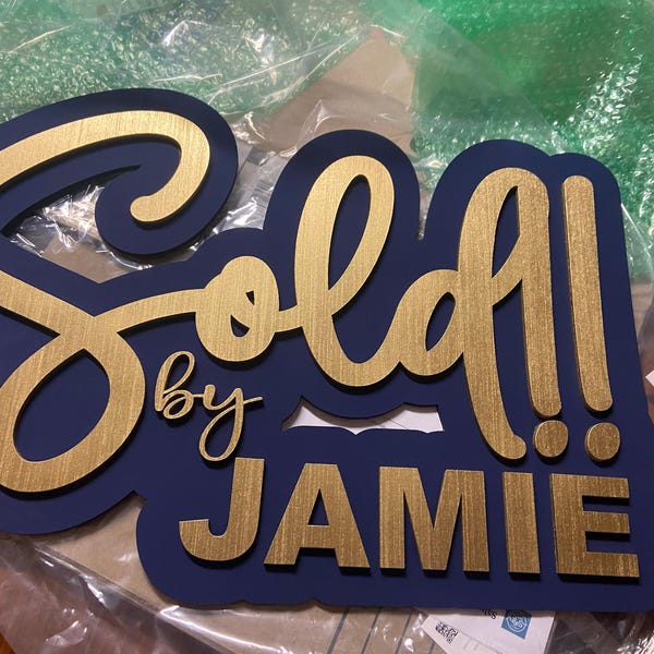 Sold Sign for Realtors, Closing Day Social Media Photo Prop, Real ...