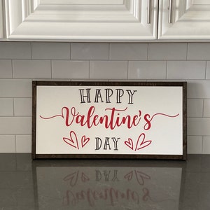 Happy Valentines Day Wood Sign, Valentines Day Decor, Valentine Sign ...