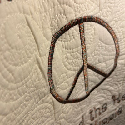 Peace Embroidery Design. Peace Sign Embroidery Design. Peace Symbol ...