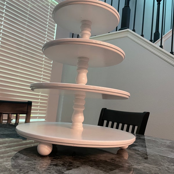 4-tier Cupcake Stand for Wedding, Gold Wedding Cake Topper, Wedding ...