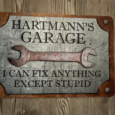 Custom White Rusty Metal Sign Your Text 16 X 24 Inches - Etsy