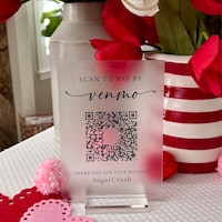 Personalized Venmo Sign, QR Code Sign, Scan to Pay Venmo QR Code Sign ...