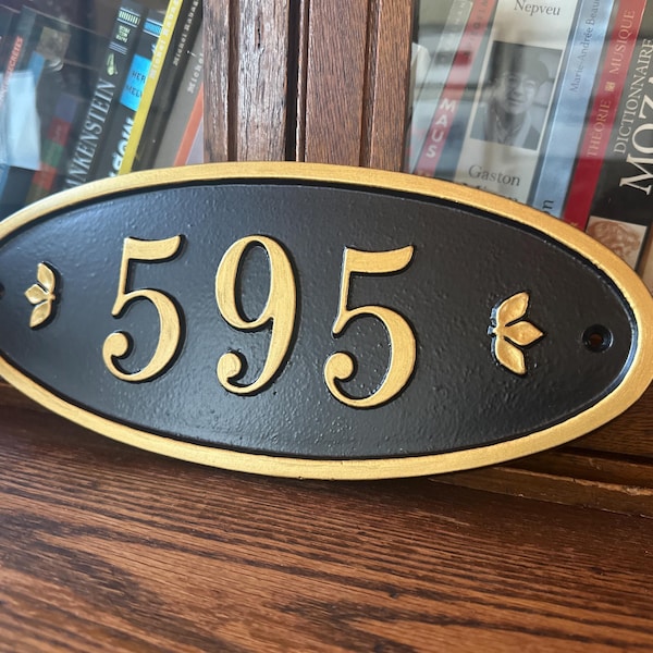 Cast Metal Address Plaque: Hand-forged House Number Sign - Etsy