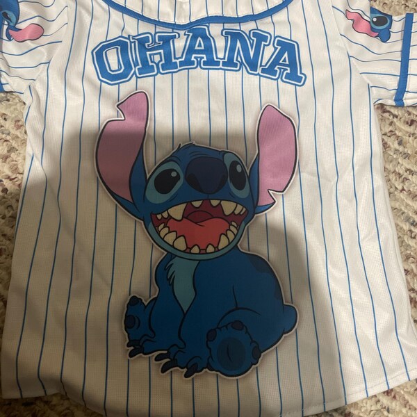 Custom Disney Lilo and Stitch Stitch Baseball, Custom Kid Youth Adult ...