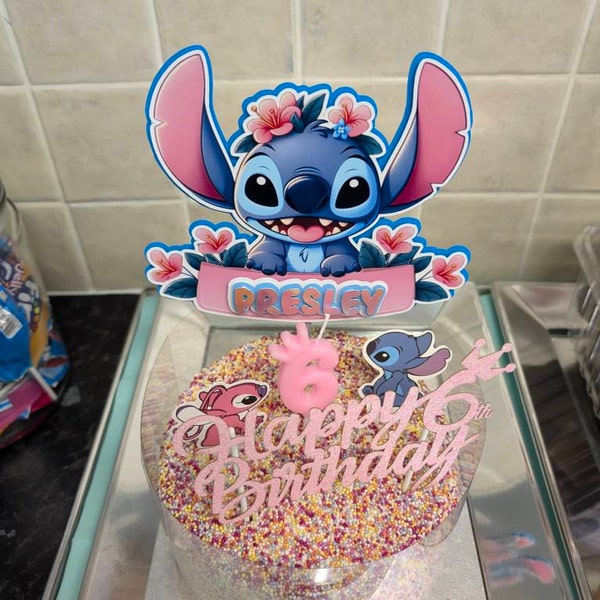 Stitch Cupcake Toppers / 10, 15 or 20 Units. - Etsy