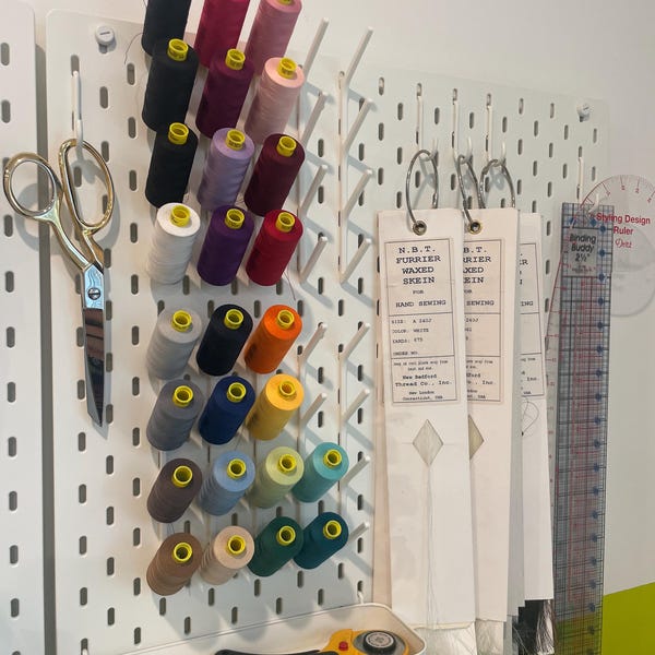 Skadis or Uppspel Pegboard Thread Spool Holder 500m/1000m - Sewing ...