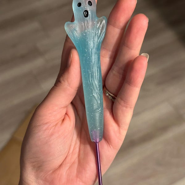 Resin Crochet Hooks | Drip Paint | Handcrafted Transparent Hooks With ...