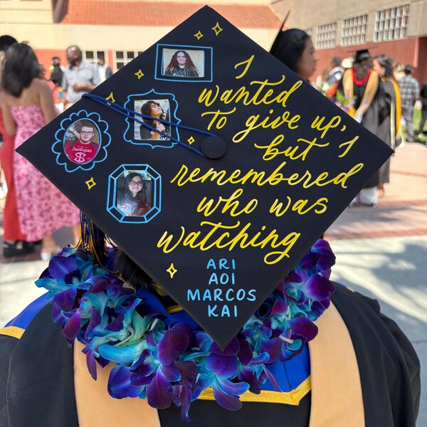 Women Belong in All Places Graduation Cap Vinyl Decal, Handlettered ...