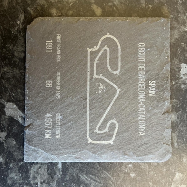 F1 Circuit - Slate Coaster 4 Pack - Etsy UK