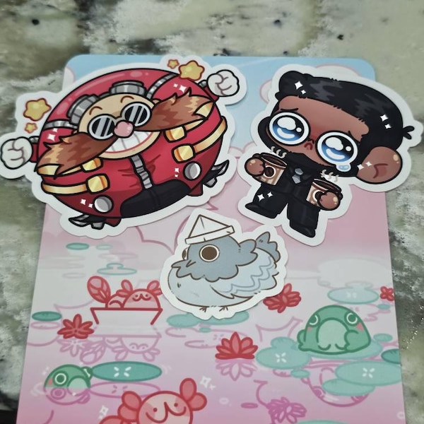 SONIC Inspired Stickers! [ft. Sonic, Tails, Knuckles, Shadow, Eggman ...