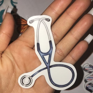 Stethoscope Vinyl Sticker Stickers Vinyl Sticker Laptop - Etsy