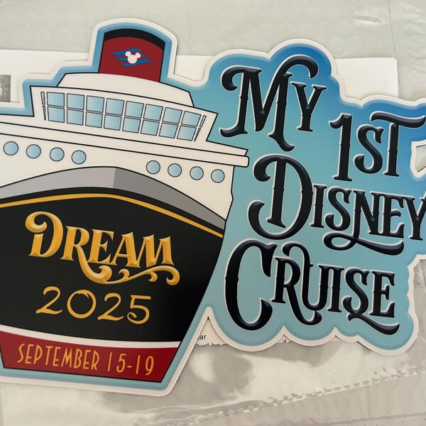 Our 1st Disney Cruise Ship Name Tag Family Magnet Personalized Disney ...