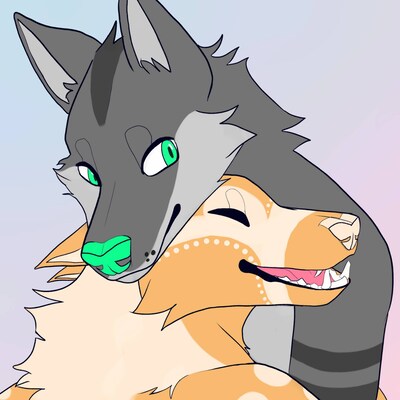 Canine Hug Telegram Sticker Base - Etsy