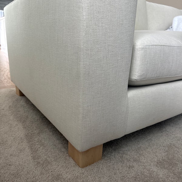 Set of 4 Legs Squared Block Feet 1", 2", 3", 4", 5", 6" Tall X 2", 3 ...