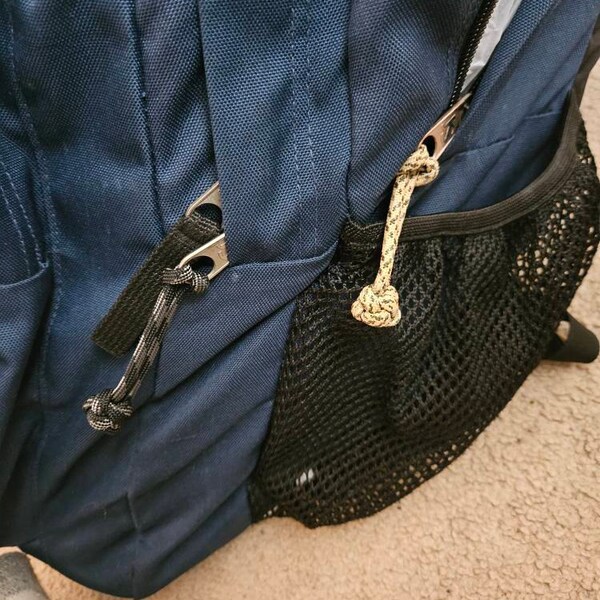 Monkey Fist Zipper Pull Paracord Mini Knot Custom Handmade Tab Pull for ...