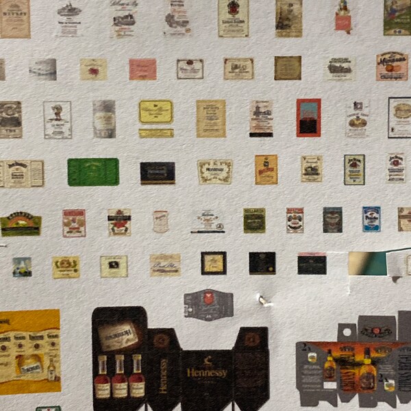 Printable Miniature Brand Boxes for Miniature Dollhouse 1:6 Scale ...