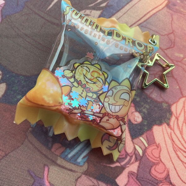 FNAF Daycare Attendant Keychain | Sun Moon Candy Bag Charm | Sundrop ...