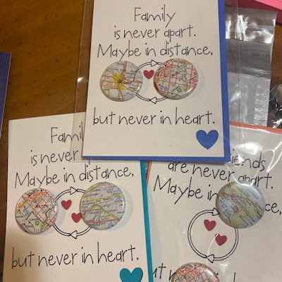 Personalized Long Distance Friendship Card: Pick Your Cities or ...