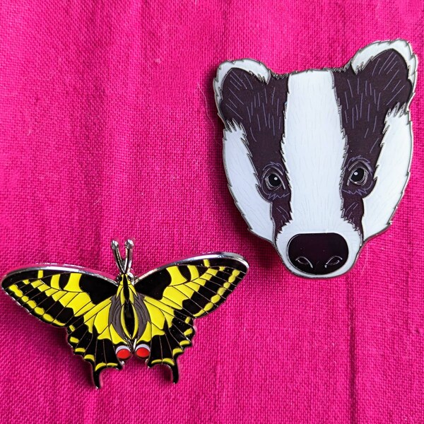 Hawk-moth Series Large Collectors Card Pins 1-4 Enamel Pin Badge - Etsy