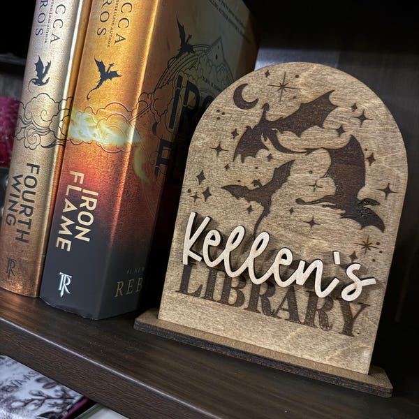 Personalized Library Sign, My Library Sign, Book Sign, Bookish Sign ...