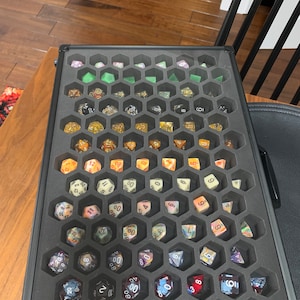 Wooden Case Chest for Collectible Fantasy Coin Dice Counter Card Games ...