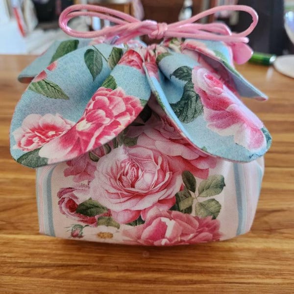Flower Power Pouch PDF Sewing Pattern; Floral Pouch; Fabric Bag ...