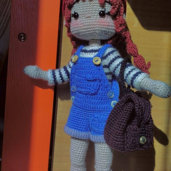 Crochet Doll Pattern, Mila Doll, Amigurumi Doll Pattern, PDF in English, French, Spanish. - Etsy