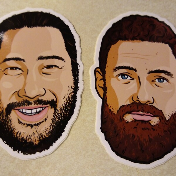 Aaron Vinyl Sticker TWD Face Stickers Character Faces Decal TV Show ...