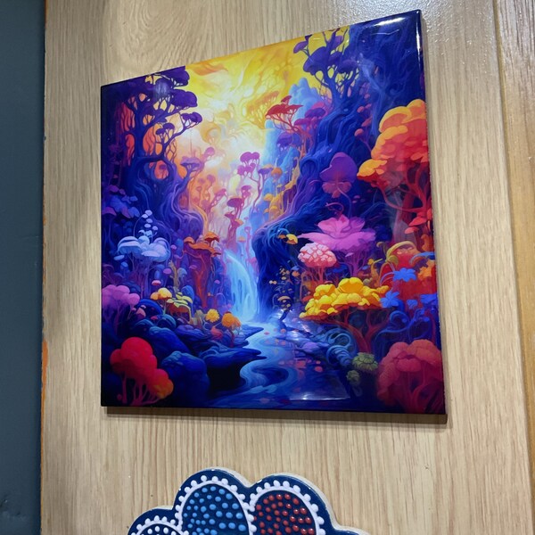 An Enchanted Forest | Scene of Wonder Art (#6), on a Glossy Ceramic ...