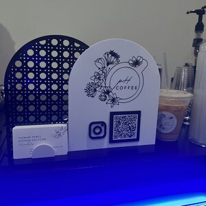 Custom How It Works Sign Table Top Display Sign With Acrylic 3D Icons ...