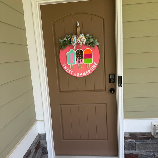 Summer Front Door Decor | Popsicle | Summer Wreath | Sweet Summer Time ...