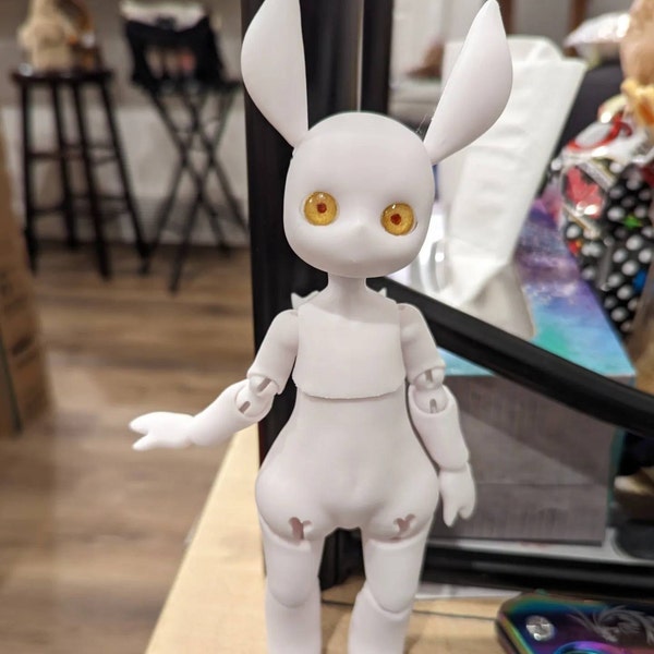 3D Printed BJD Furry Genshin Impact Melusine Inspired Doll 23cm 1/6 ...