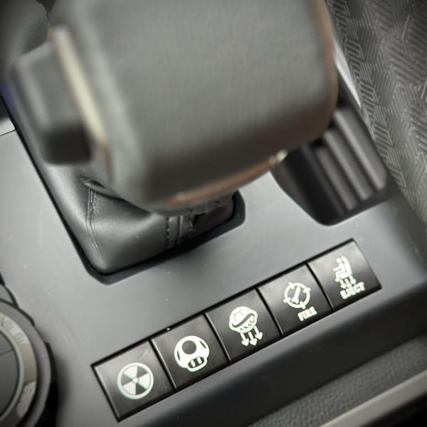 Blank Car Button Decal, Eject Passenger Button Decal, Blank Buttons ...