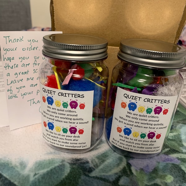Quiet Critters Jar, Behavior Classroom Management Tool, Homeschooling ...