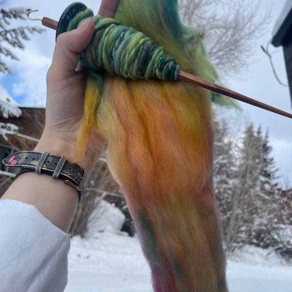 Top Whorl Drop Spindle, Fancy Stone - Etsy