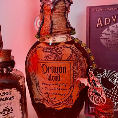 Dragon Blood Witch and Wizard Potions Vials Bottles and - Etsy
