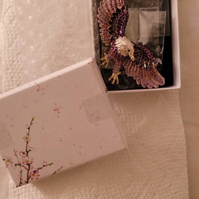 Prom Jewelry Gorgeous Flower Brooch Pin Pendant Rhinestone Crystal ...