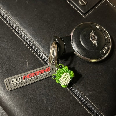 Bead Crochet Mini Frog Keychain With Different Color Options - Etsy