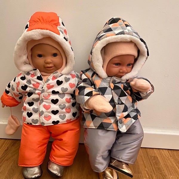 Pink Swimsuit for 17" Dolls. Cute Beachwear for Baby Doll: Cotton ...