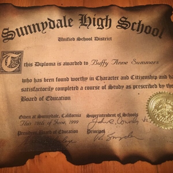 Customizable Certificate - Personalized Diploma - Unique Gift ...