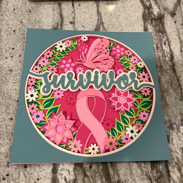 3D SURVIVOR Svg - AWARENESS RIBBON Svg - for Cricut - for Silhouette - Etsy