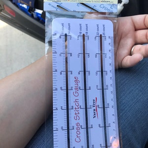 Cross Stitch Gauge Counted Cross Stitch Ruler, Fabric Count Finder ...