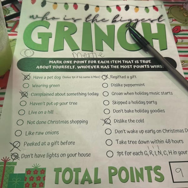 Instant Download Printable - Christmas Game, Family Dinner, Family Game ...