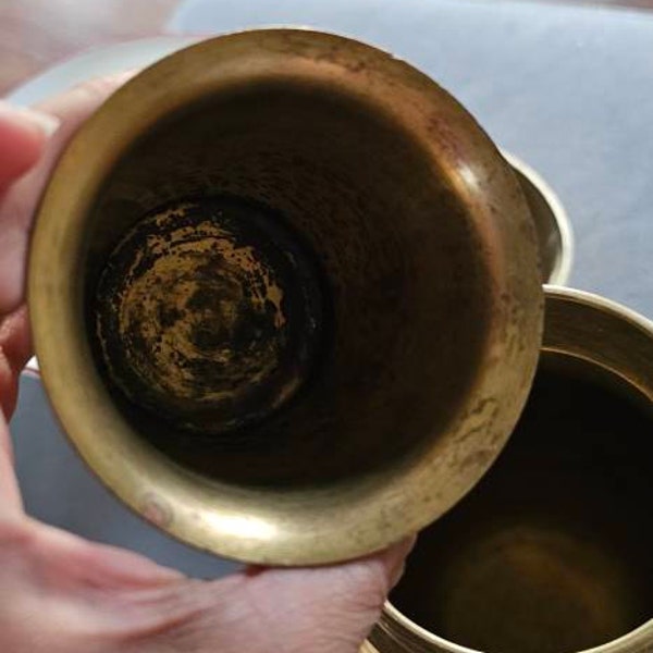 Poola Sajja - Traditional Brass Basket for Worship, Octagonal Brass ...