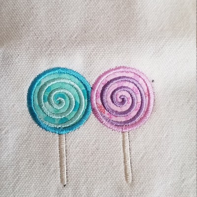Lollipop Applique Embroidery Design. Candy Applique Embroidery Design ...