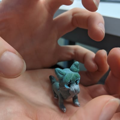 Weirdcore/dreamcore Lps Dog Custom Painted Figure With Eye Mask - Etsy