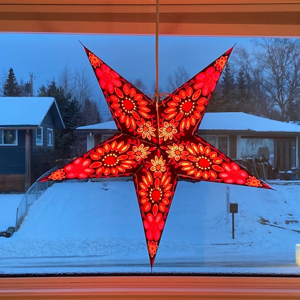 Paper Star Lanterns, Christmas Lights, Holiday Decorations, Home ...
